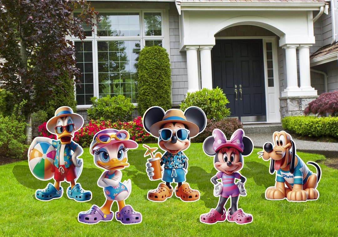 Mickey Pool Party Decor, Mickey Halloween Party Decor, Mickey Cutouts ...