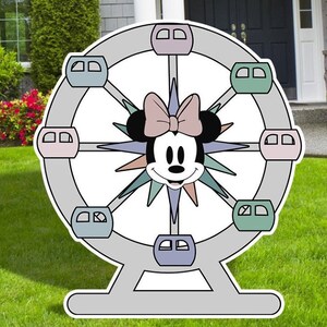 Ferris Wheel Cut Outs, Personalized Wheel, Outdoor Decor, Party Decor ...