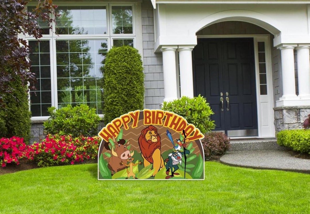 Mufas, the Lion King Cutouts and Yard Signs, Happy Birthday Mufasa ...