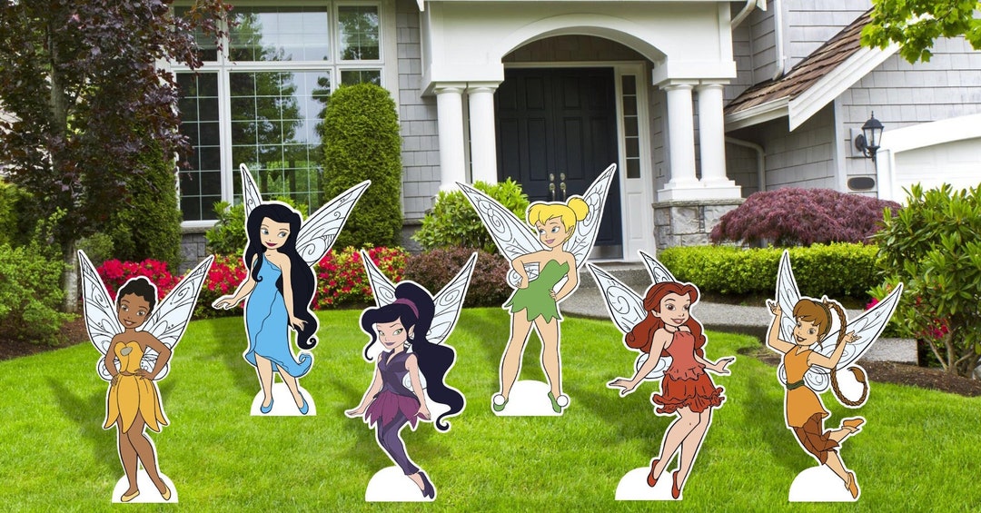 Tinkerbell and the Fairies, Fairy Girls, Cut Outs, Outdoor Decoration ...