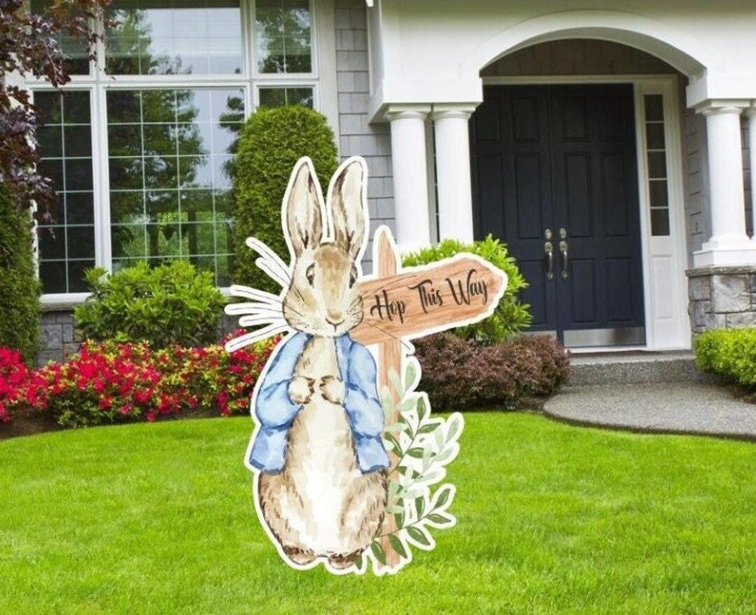 Peter Rabbit Party Decor, Peter Rabbit Hop This Way Cutouts, Peter ...