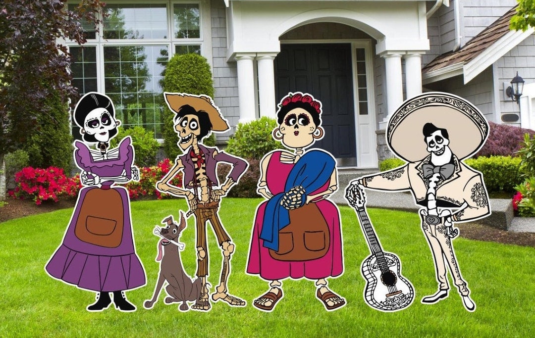 Coco Family Characters Cut Outs Cinco De Mayo Outdoor - Etsy