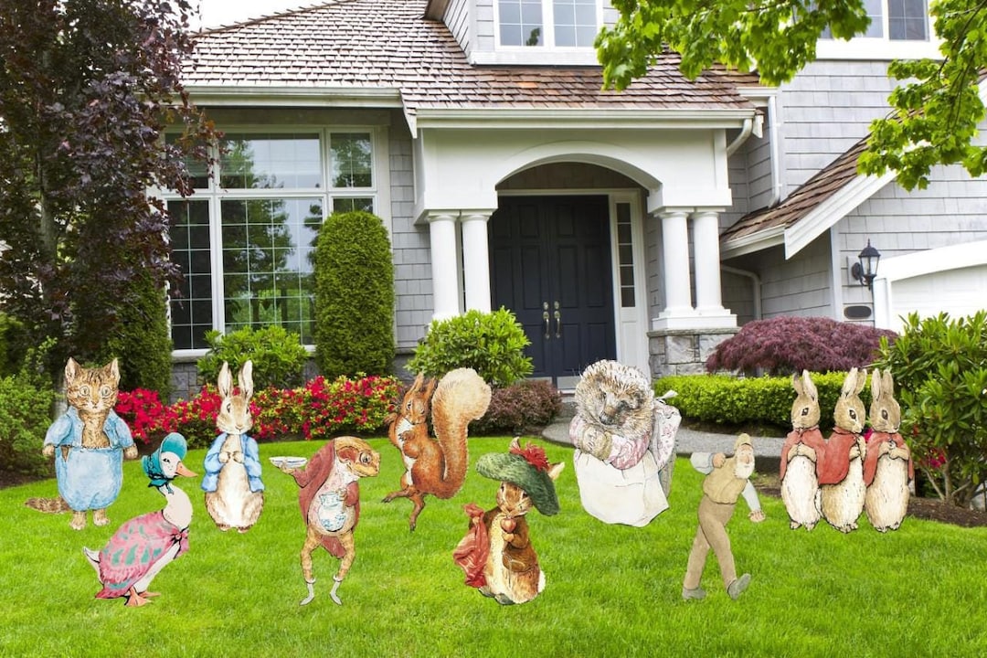 Peter Rabbit Cutouts, Baby Shower, Decor, Cartoon Cutouts, Easter Peter ...