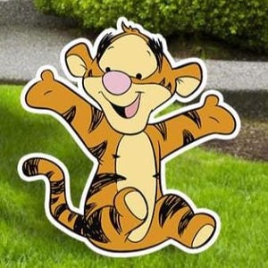 Tigger Cutouts, Tigger Yard Signs, Tigger Birthday Party Decor, Garden ...