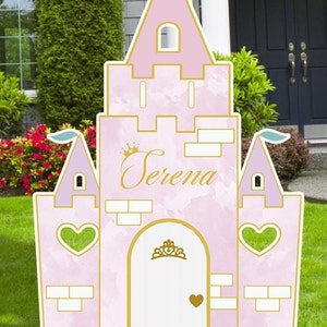 Personalized Princess Castle Cut Outs Outdoor Decoration - Etsy