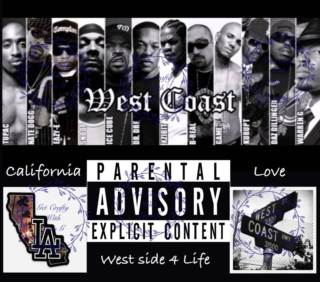 West Coast Rappers PNG - Etsy
