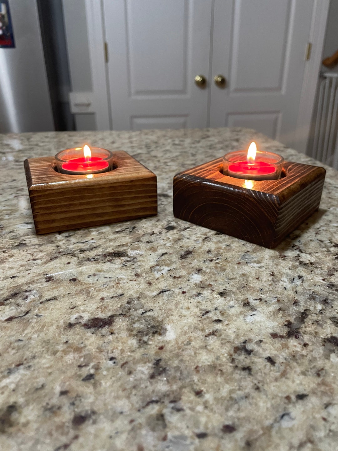 Handmade Wood Candle Holders - Etsy