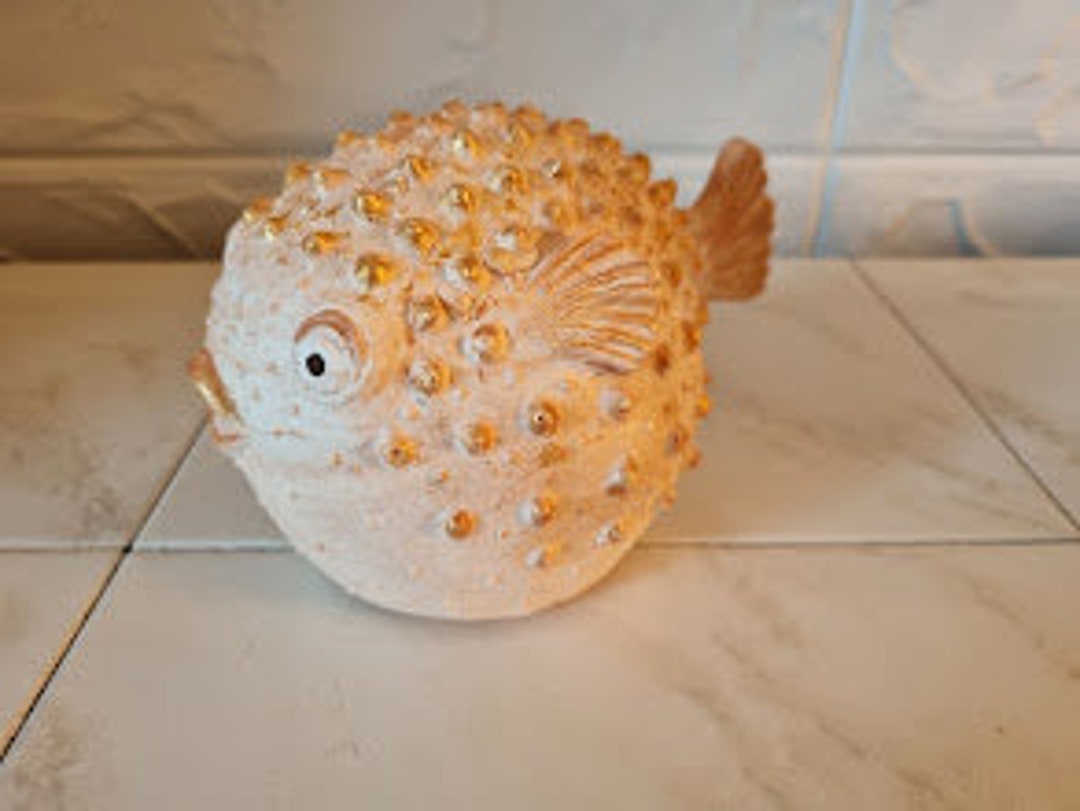 Ceramic Figure Decorative Figure Puffer Fish Ceramic Figure Decorative ...
