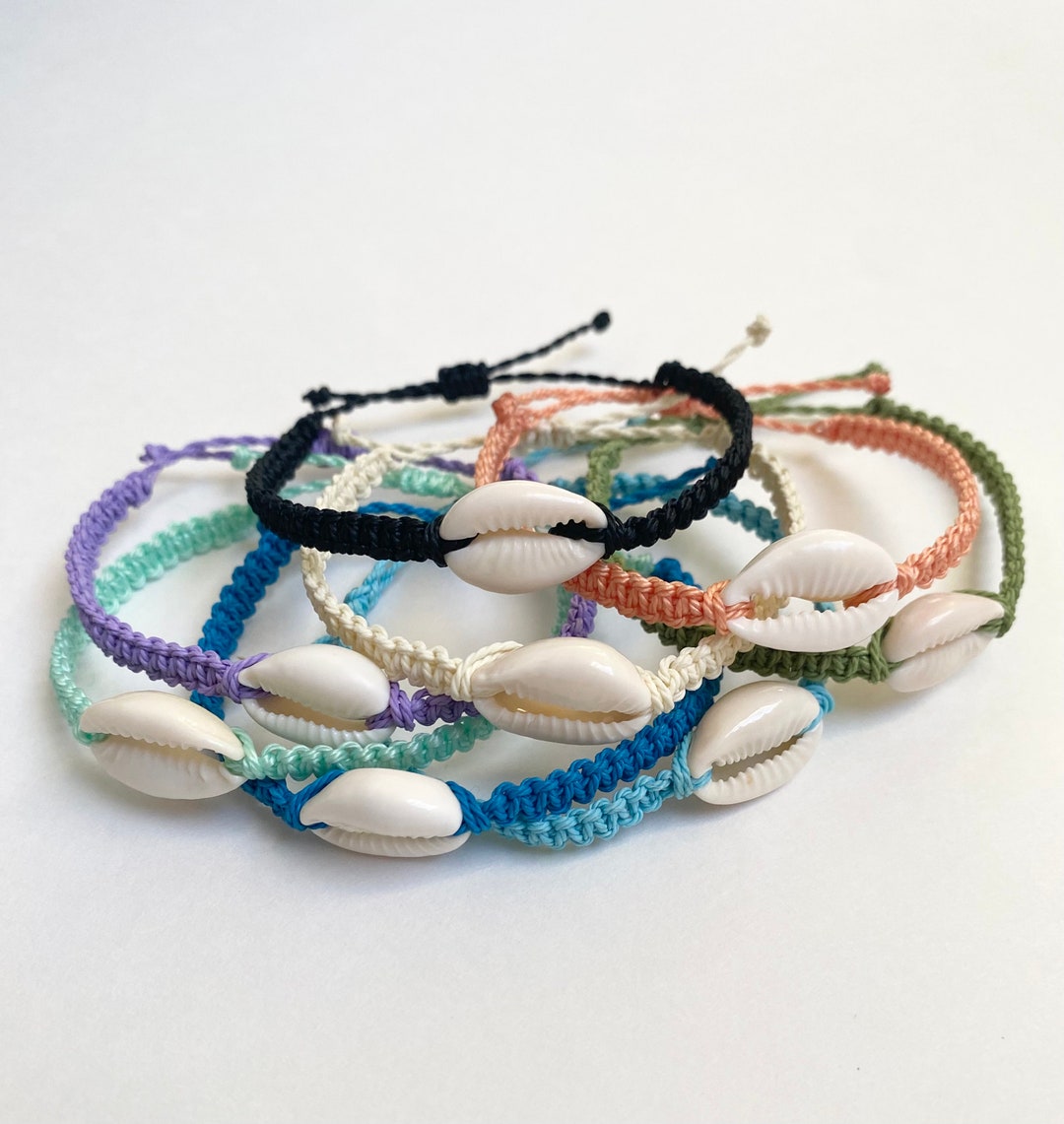 Waterproof Cowrie Shell Bracelet, Sea Shell Bracelet, Women’s Gift Idea ...