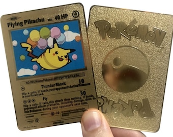 Flying Pikachu Card - Etsy