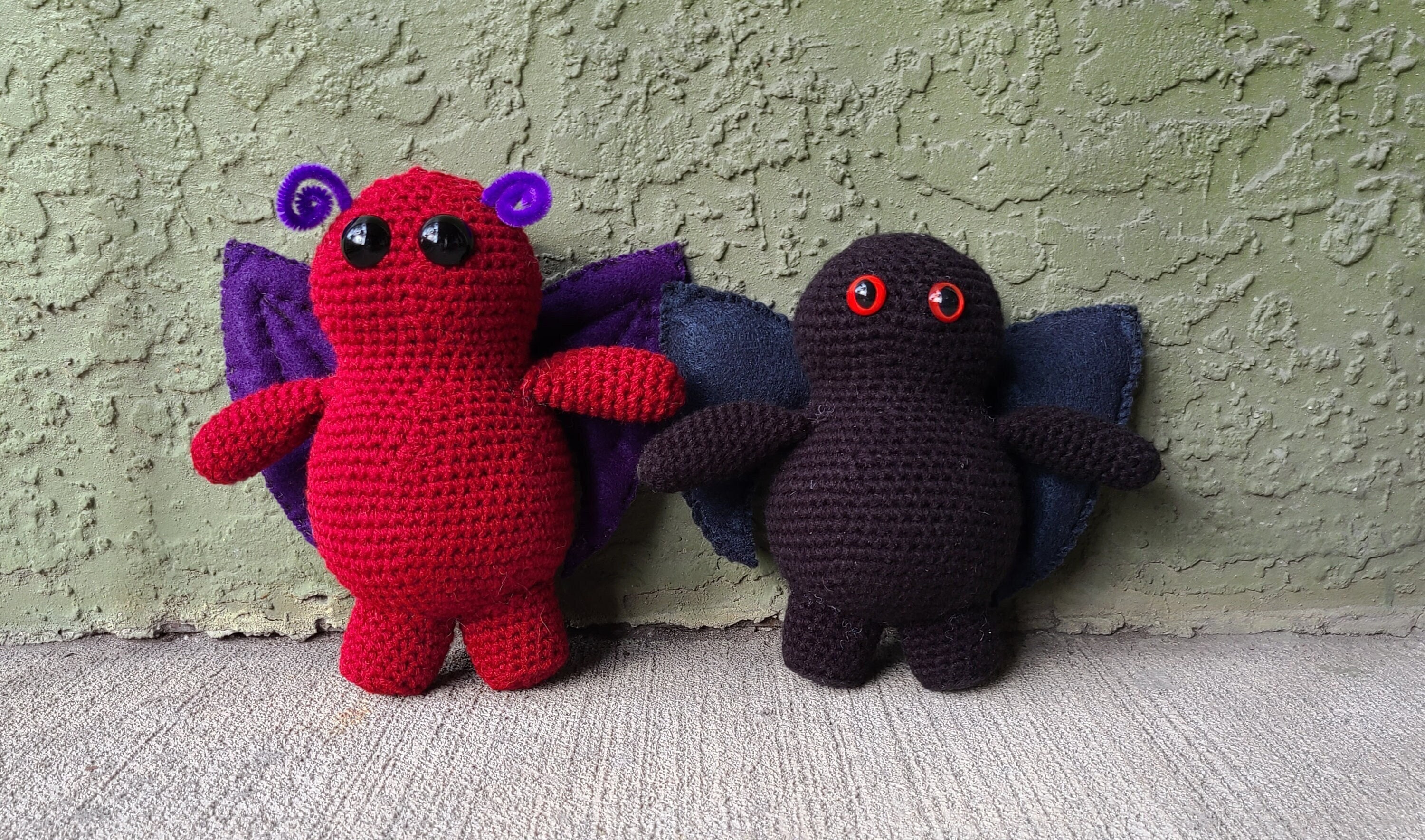 Mothman Cryptid Crochet Pattern Flying Chonk Monster - Etsy