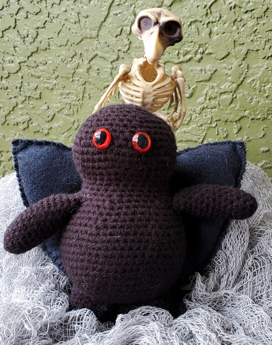 Mothman Cryptid Crochet Pattern Flying Chonk Monster - Etsy Australia