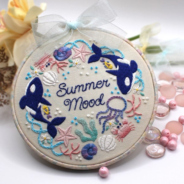 Summer Embroidery Kit - Etsy