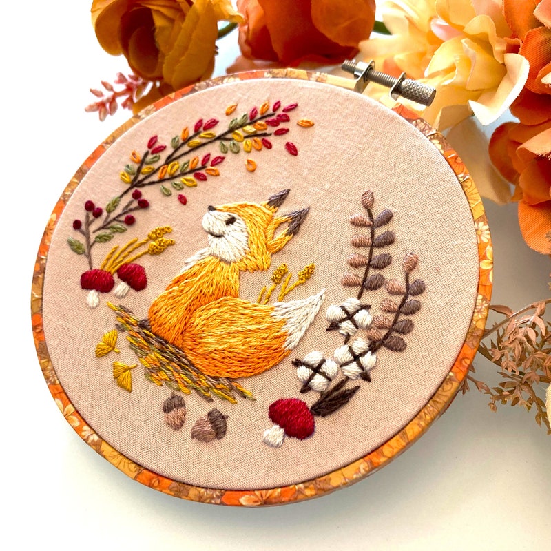 Fall Embroidery Kits - Etsy