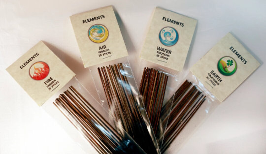 Elemental Stick Set, 10.5" Charcoal Incense Sticks, 4 X 20 Pack - Etsy