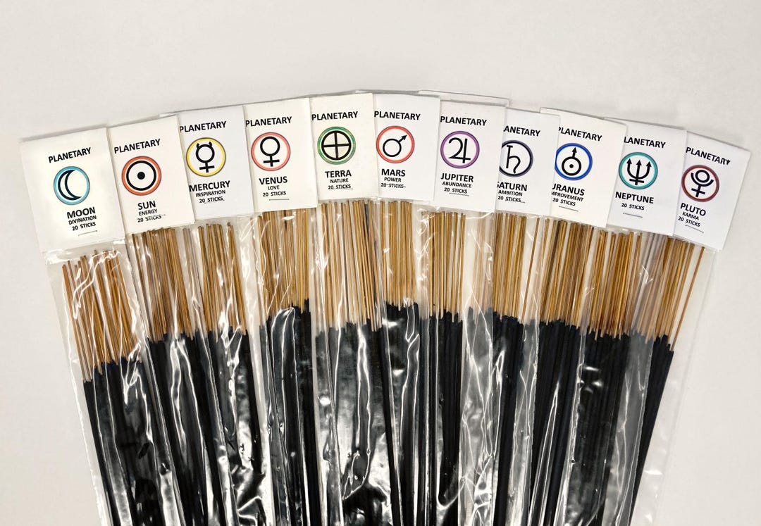 Planetary Incense Stick Set, 11 X 20 Stick Packs - Etsy