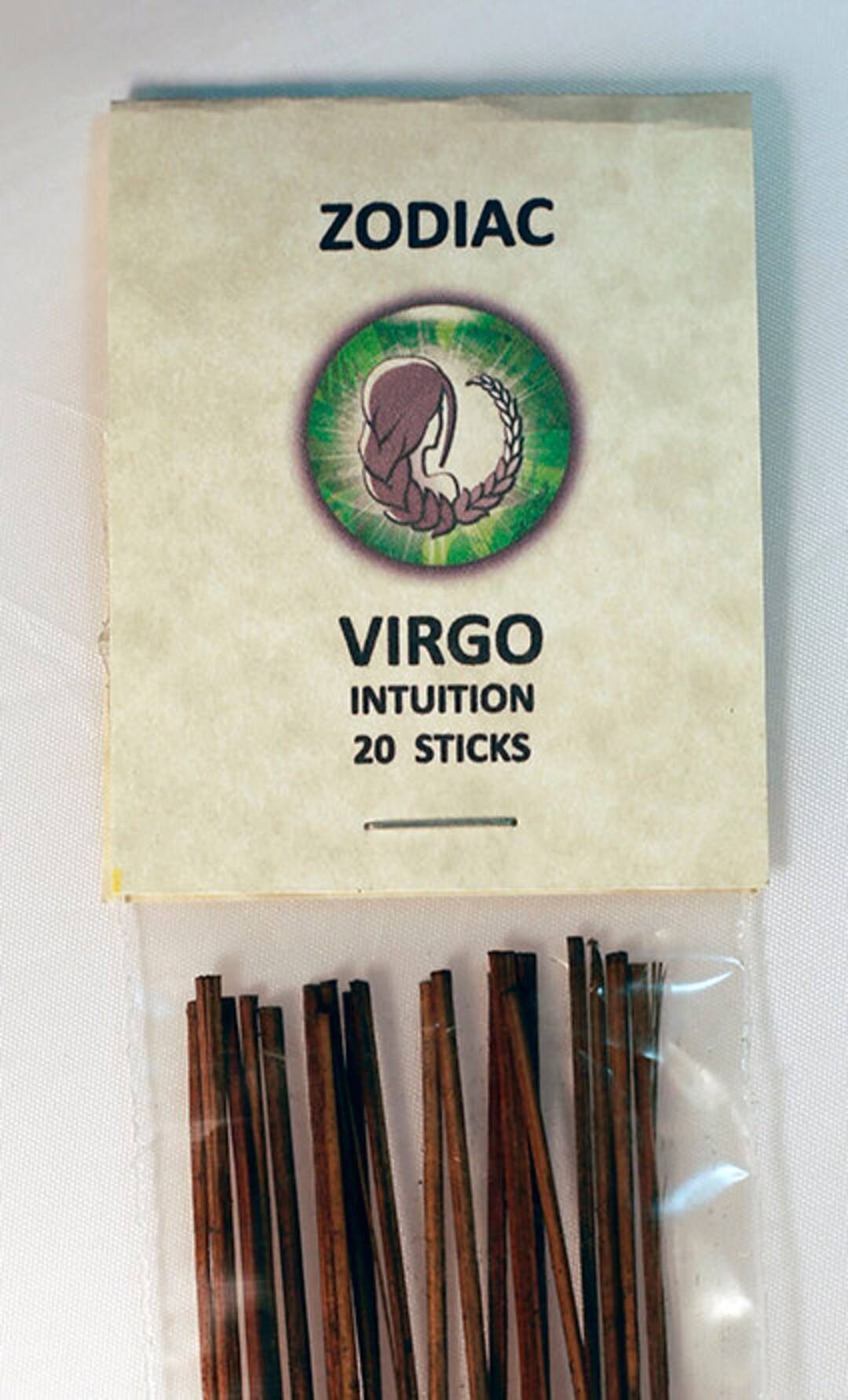 Virgo, 10.5" Charcoal Incense Sticks, 20 Packs - Etsy
