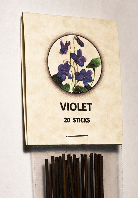 Violet 10.5 Charcoal Incense Sticks 20 Pack - Etsy
