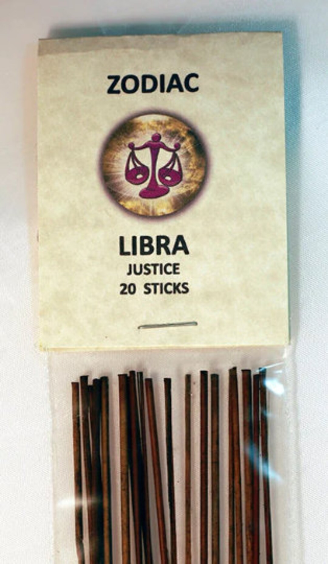 Libra, 10.5" Charcoal Incense Sticks, 20 Pack - Etsy