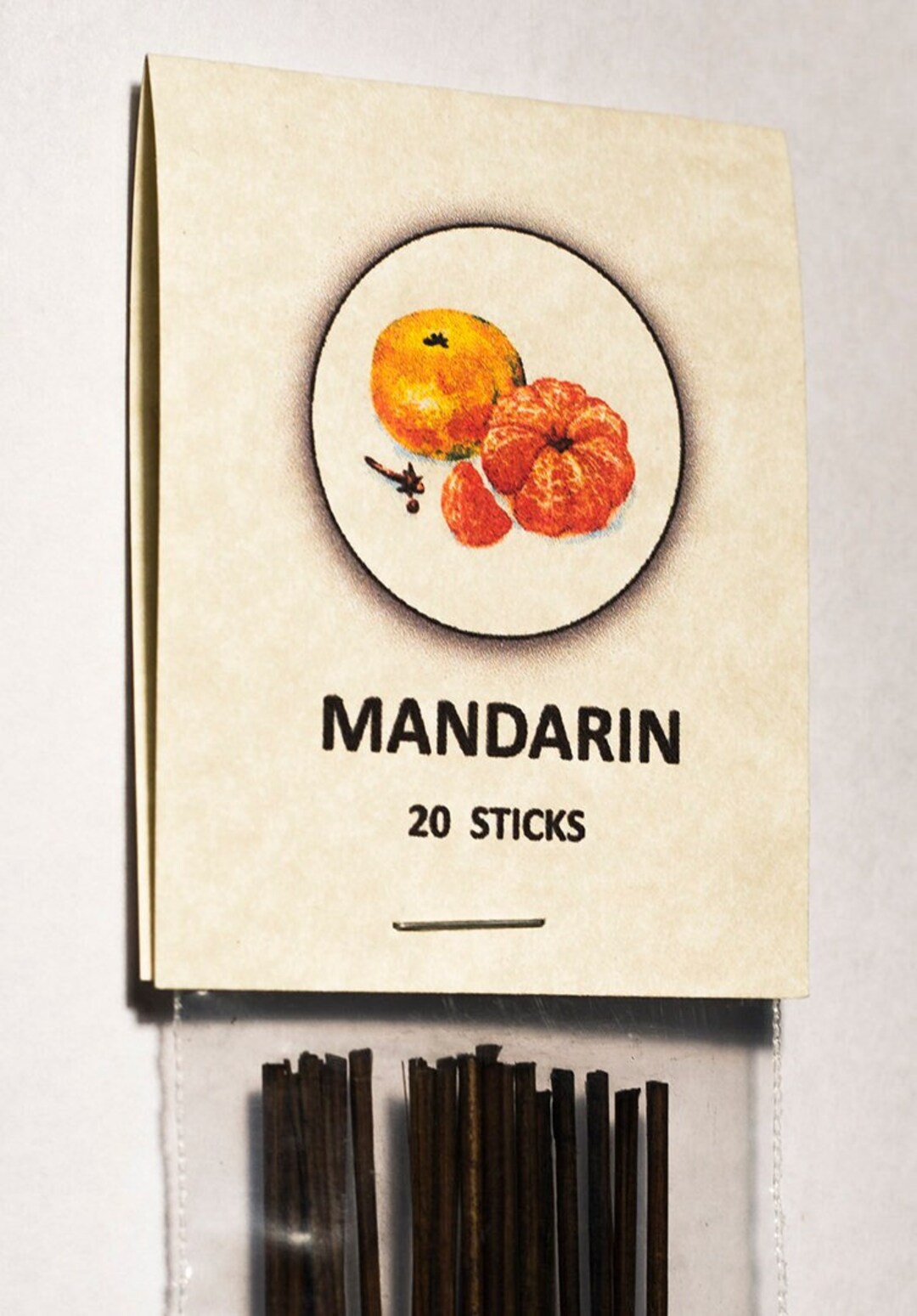 Mandarin, 10.5" Charcoal Incense Sticks, 20 Pack - Etsy
