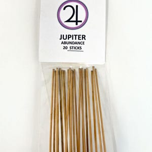 Jupiter, 10.5" Planetary Ritual Charcoal Incense Sticks, 20 Pack ...