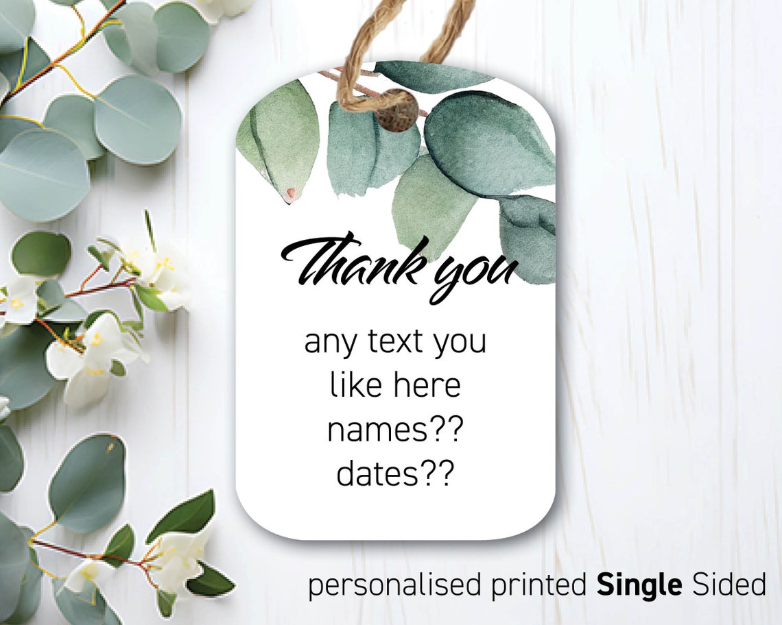 Personalised Custom Wedding Tags, Mehndi Nikkah Packing Tag Any Wording ...