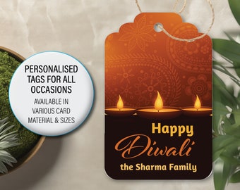 BEST VALUE Printable Diwali Gift Tag Instant Download Happy - Etsy