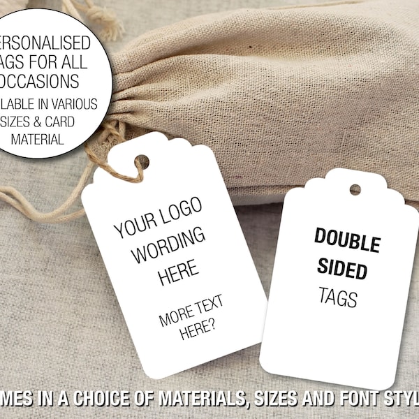 Double Sided Tags - Etsy