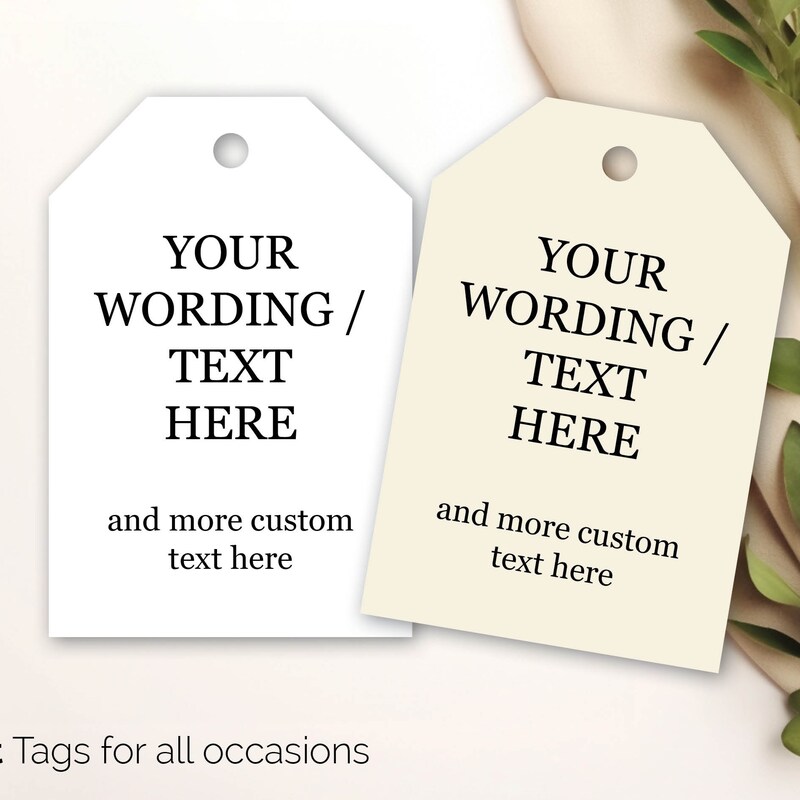 Favor Hang Tags - Etsy