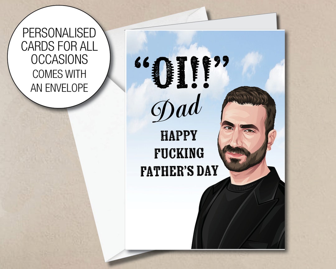 Roy Personalised Fathers Day Card Funny Rude Father's Card Dad Grandad ...