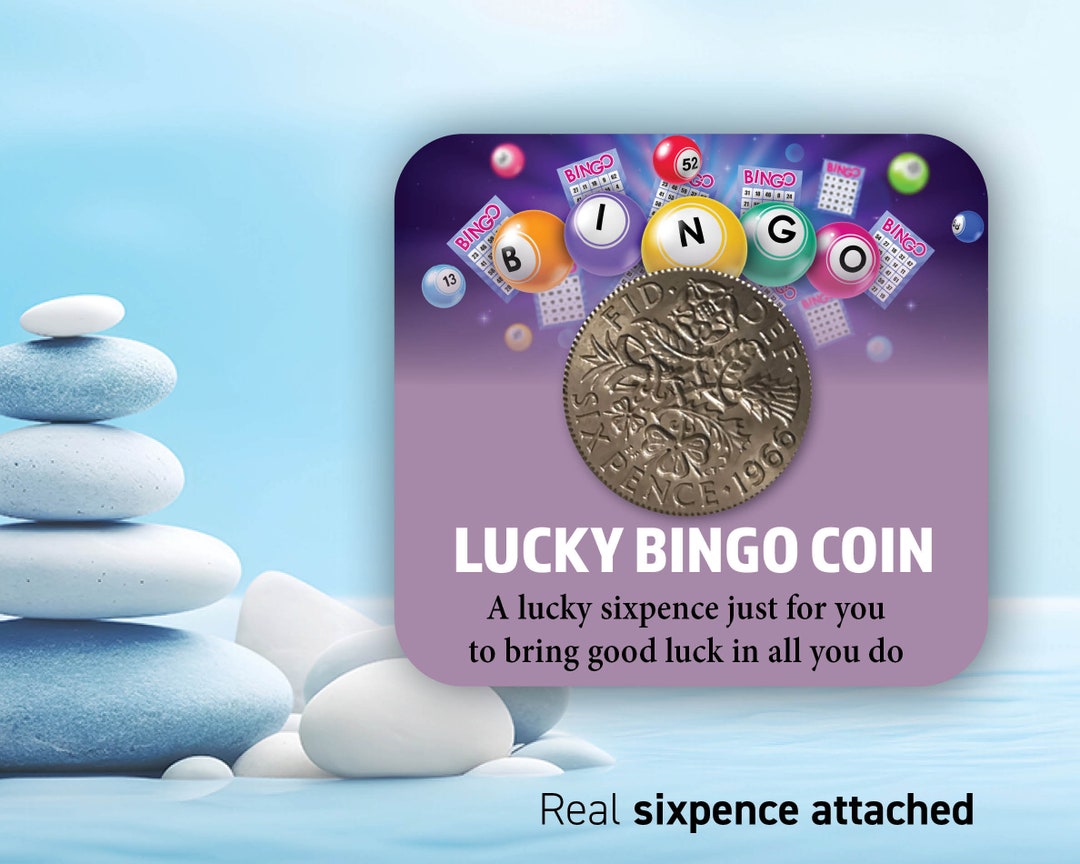 Bingo Player Gifts - Lucky Sixpence Coin - Bingo Gifts - Novelty Gift ...