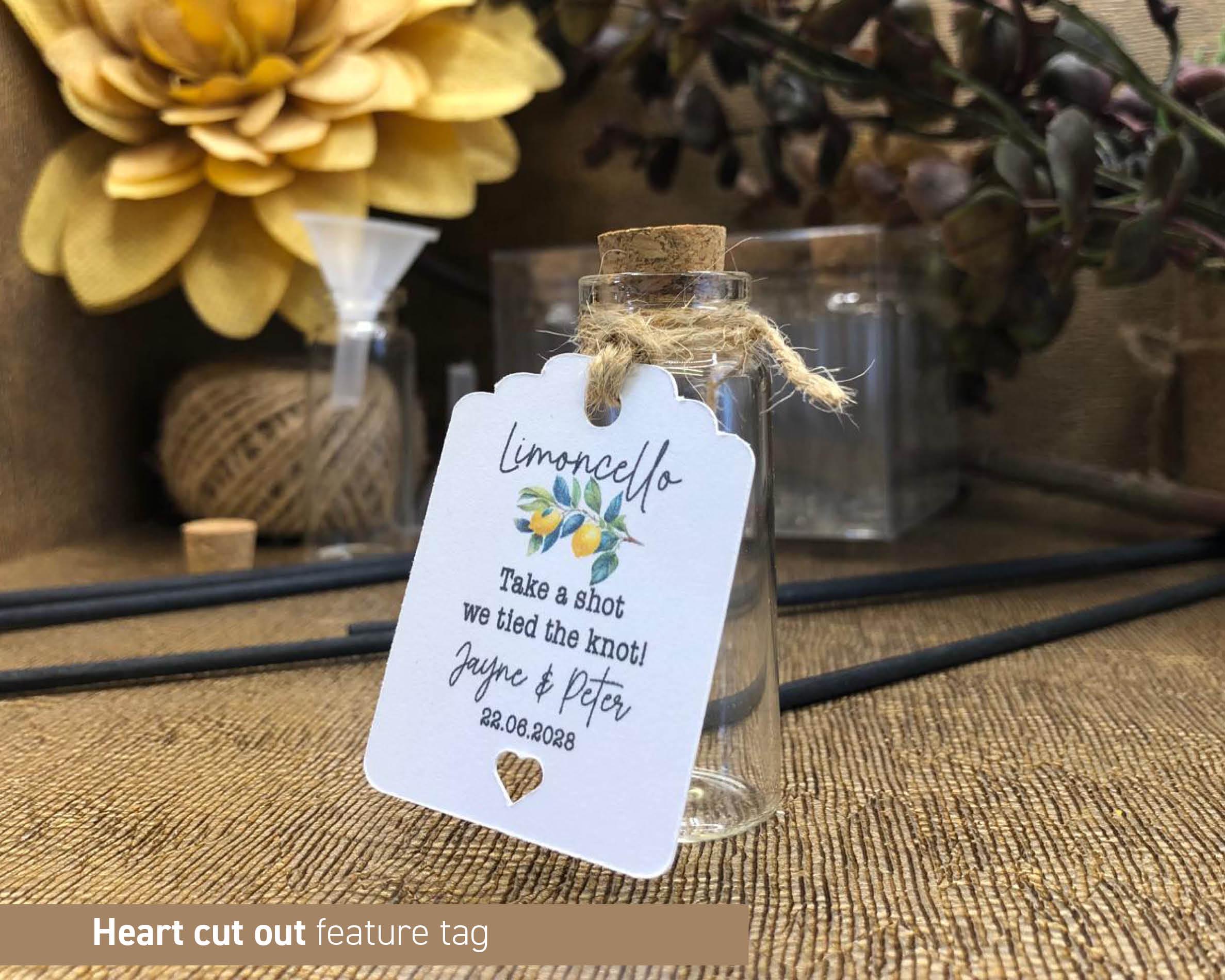 Limoncello Take a Shot, We Tied the Knot Wedding Favours. Personalised ...