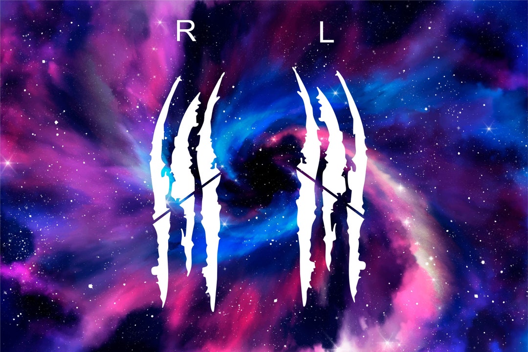 X2 Left Right Set Headlight Claw Scratch Decal Marks Print Car Truck ...