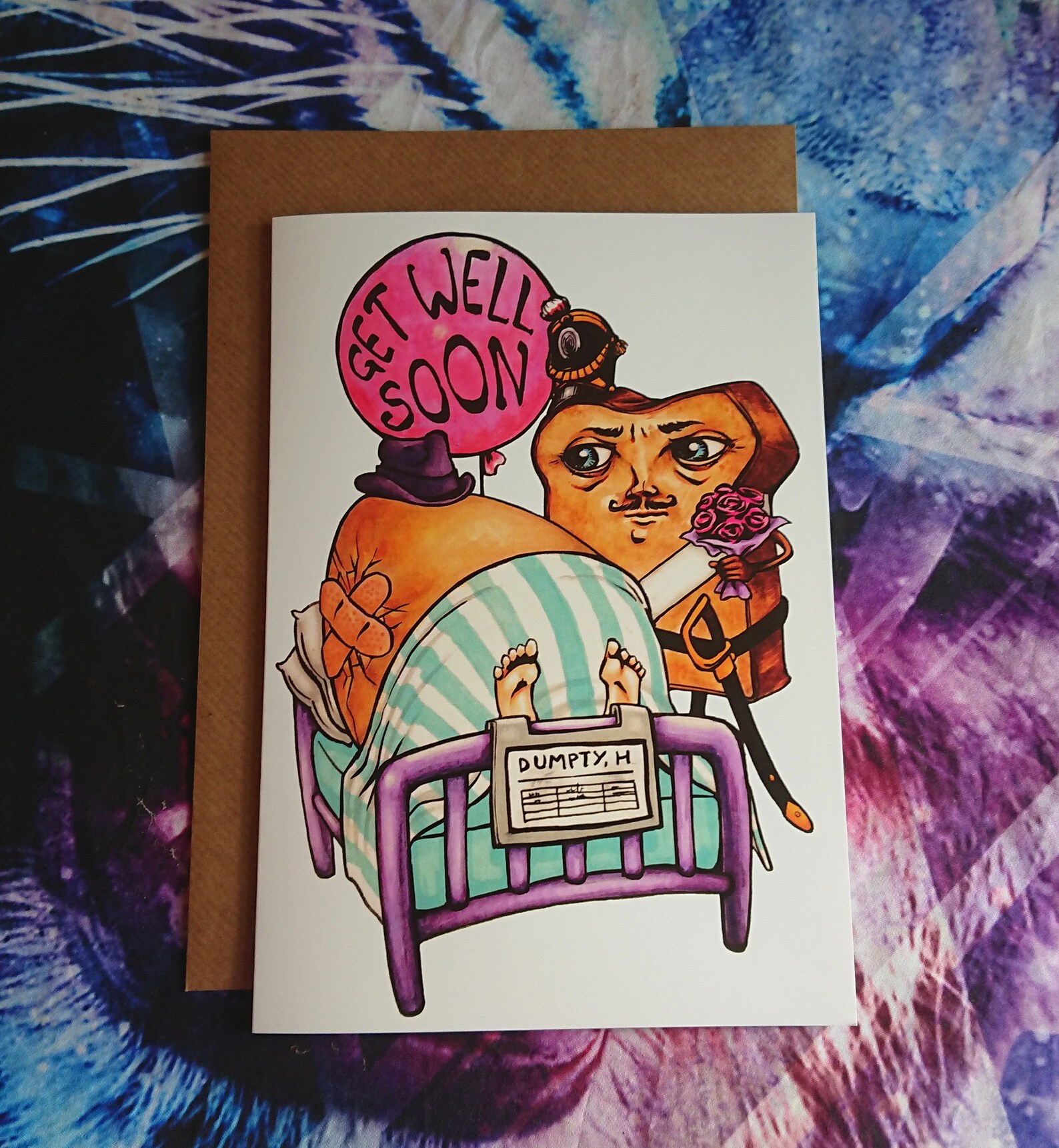 Get Well Soon Humpty Dumpty A5 Card - Etsy