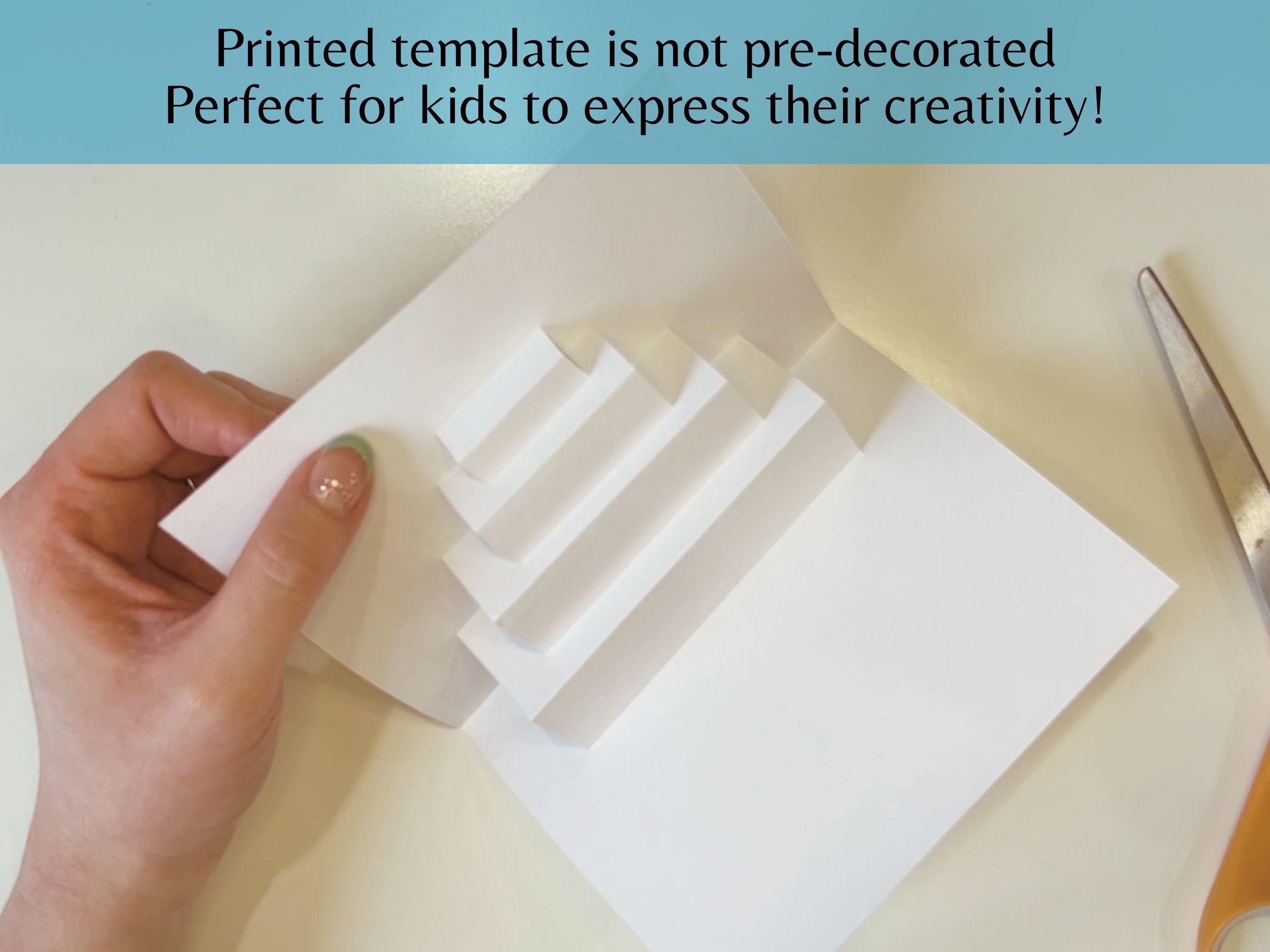 Printable Birthday Card Pop up Cake, Fits 7x5 in Folded Cards, Easy Pop ...