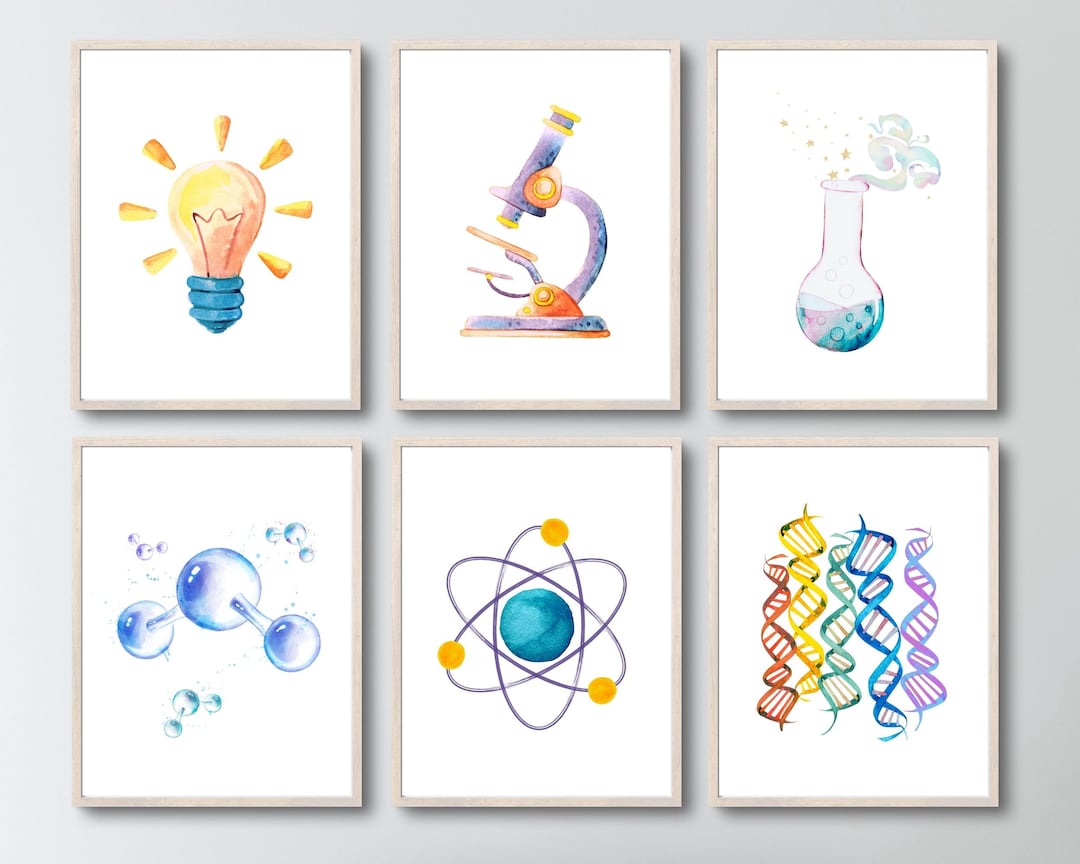 S.T.E.M. Science Wall Art Printable, Girl or Boy Nursery Decor ...