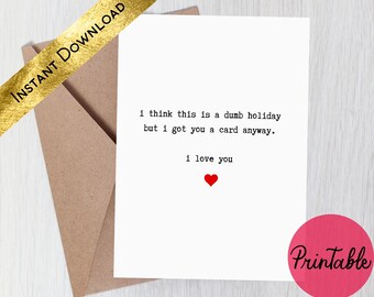 Funny Anti-valentine's Day Card PRINTABLE DOWNLOAD You Aight - Etsy