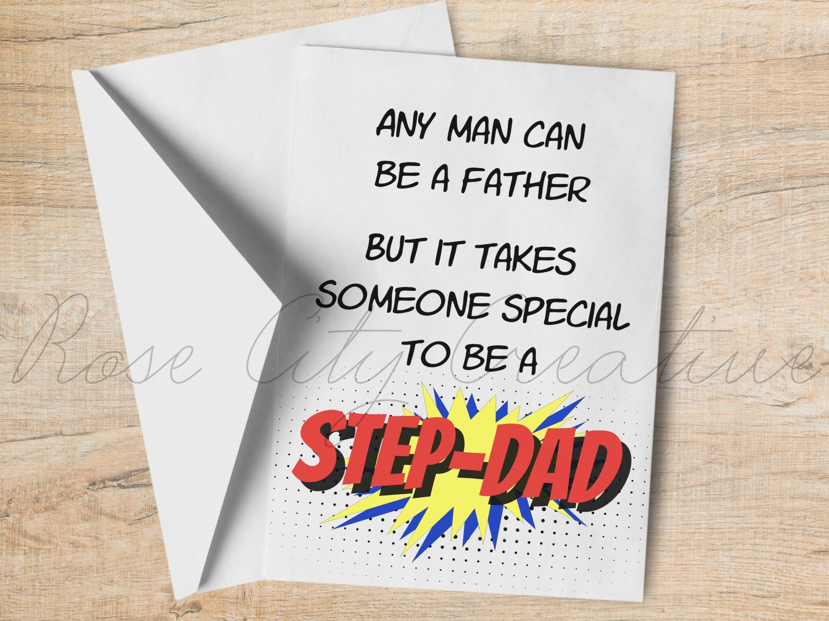 Printable Father's Day Card for Step-dad, It Takes Someone Special to ...