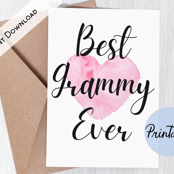 Grammy Birthday Card Printable - Etsy
