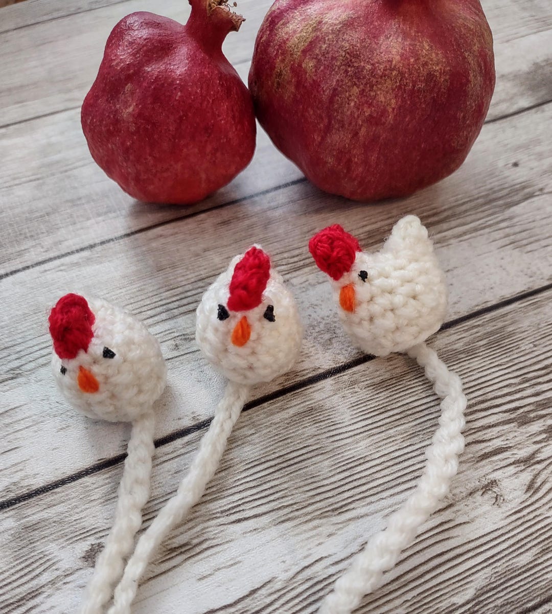 Cottagecore Chicken Bookmarks Crochet Chicken Bookmark for Mother's Day ...