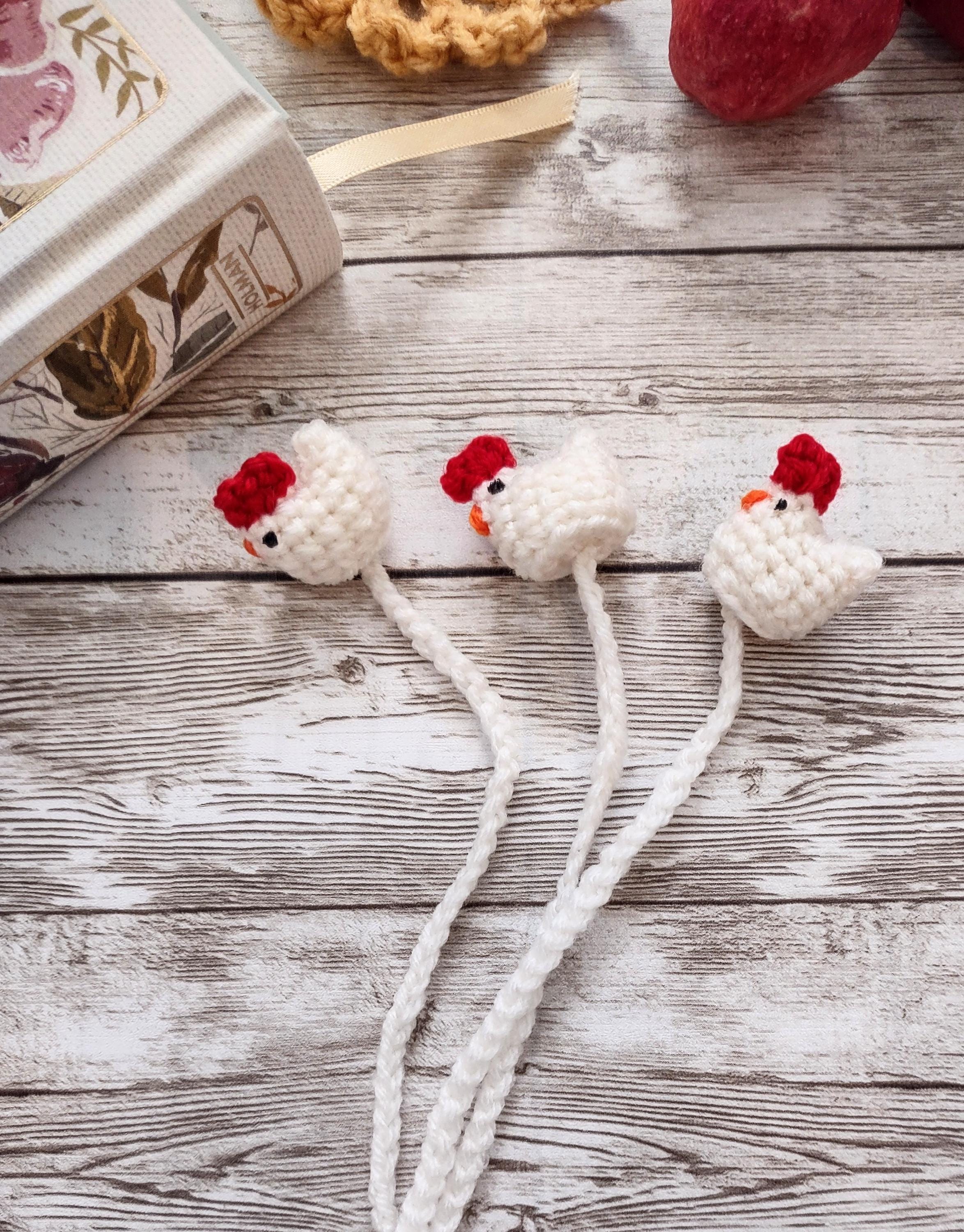 Cottagecore Chicken Bookmarks Crochet Chicken Bookmark for Mother's Day ...