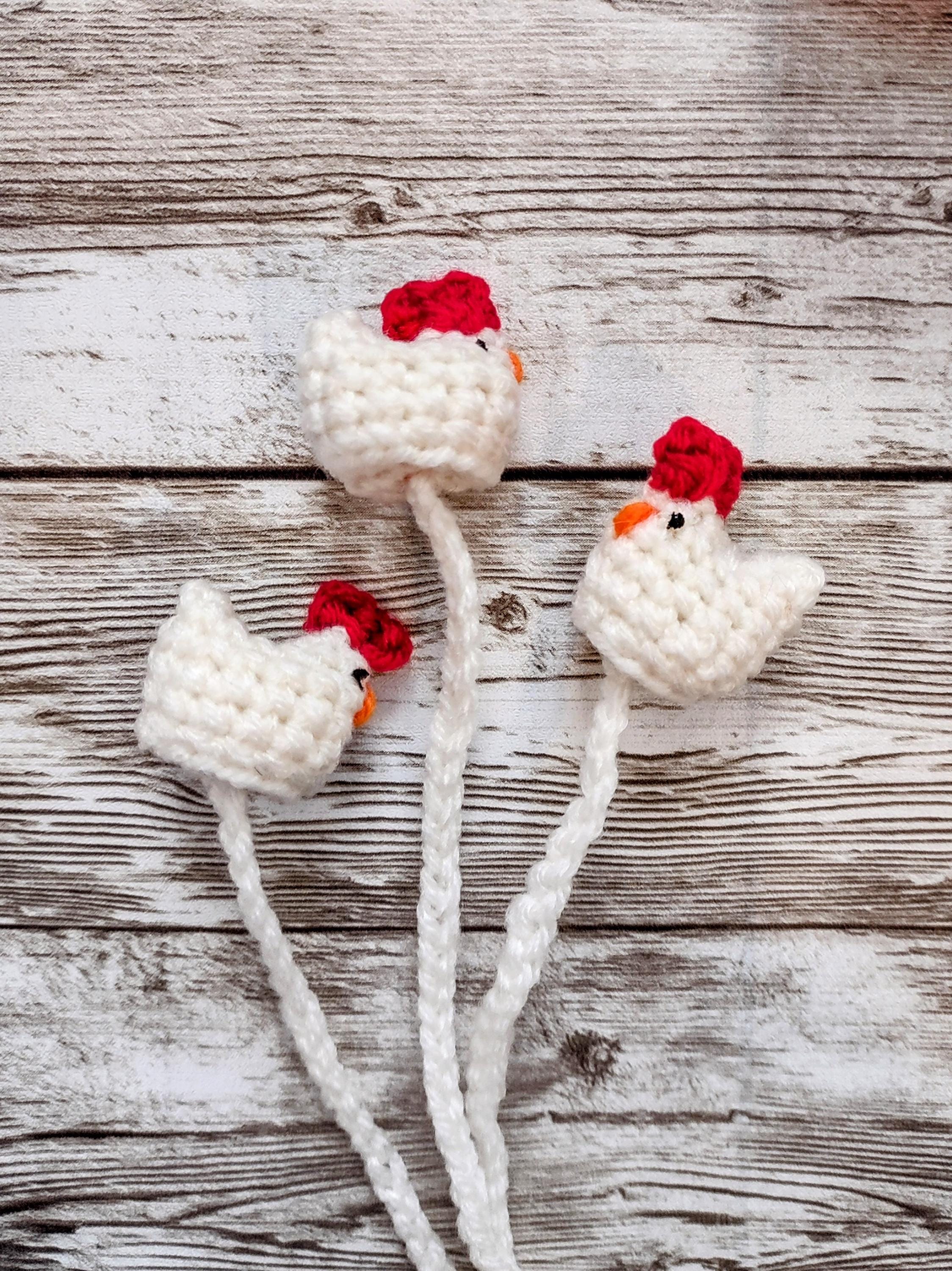 Cottagecore Chicken Bookmarks Crochet Chicken Bookmark for Mother's Day ...