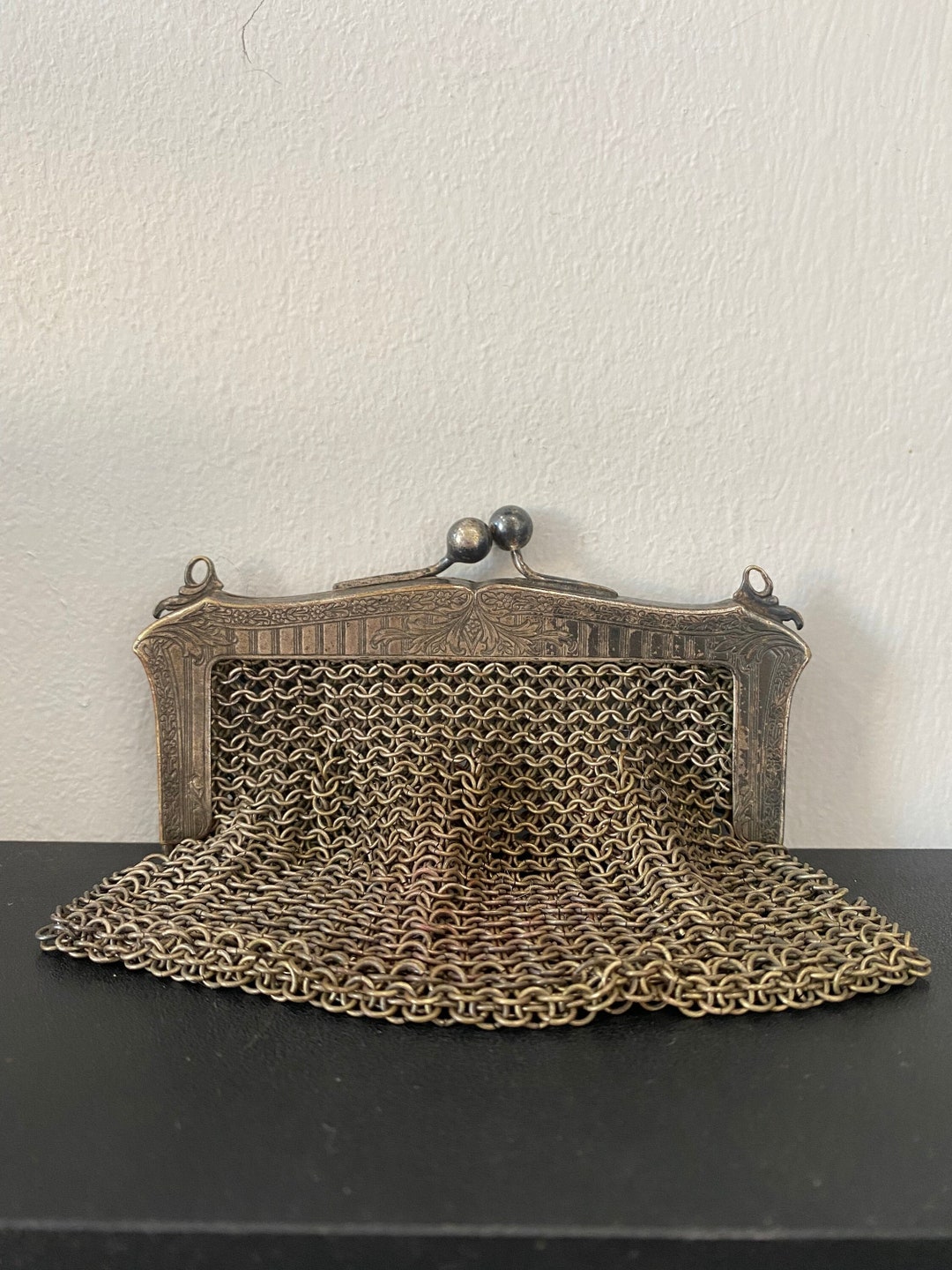 Vintage 1920's Silver Chain Mail Coin Purse - Etsy