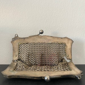 Vintage 1920's Silver Chain Mail Coin Purse - Etsy