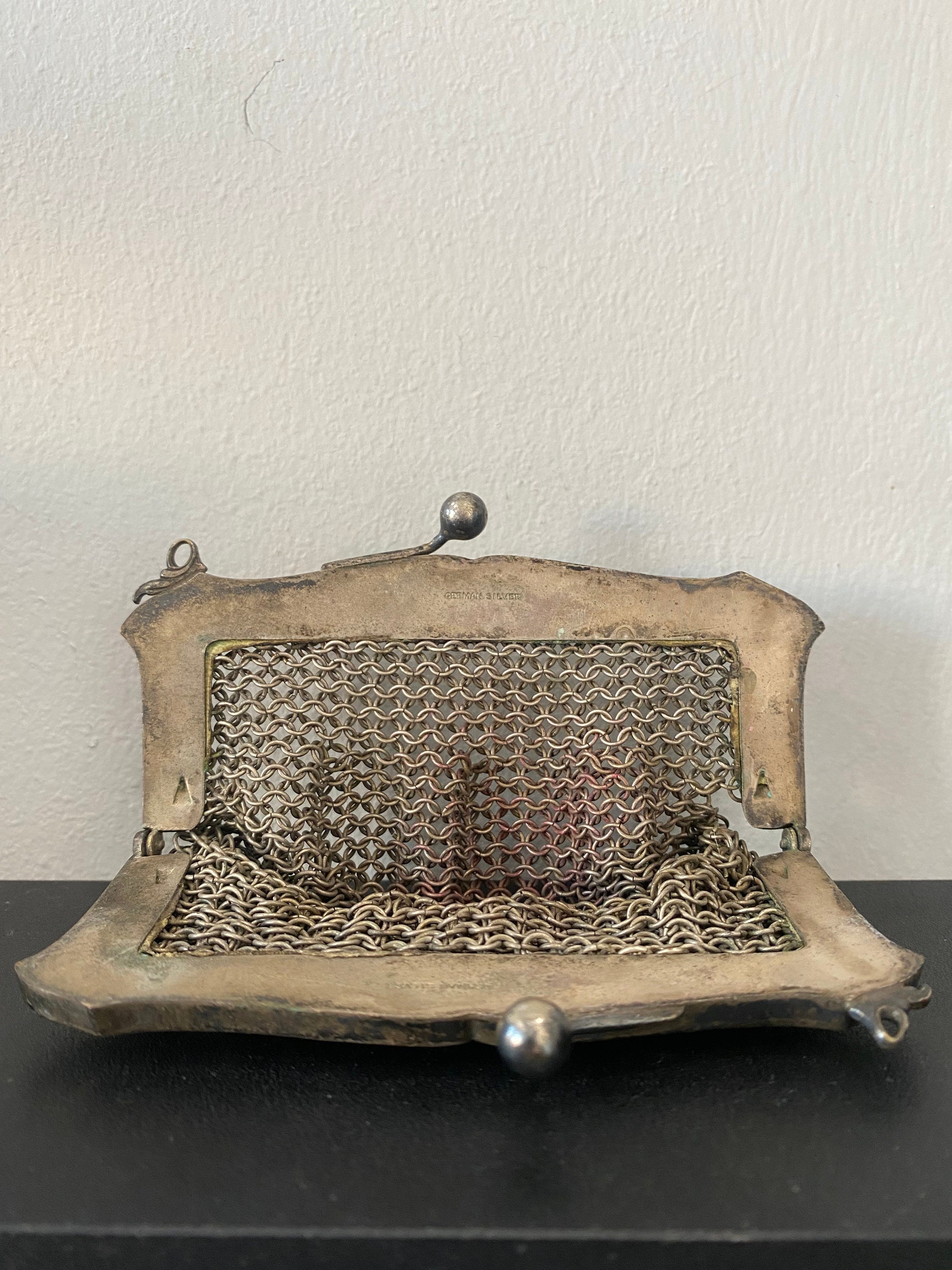 Vintage 1920's Silver Chain Mail Coin Purse - Etsy
