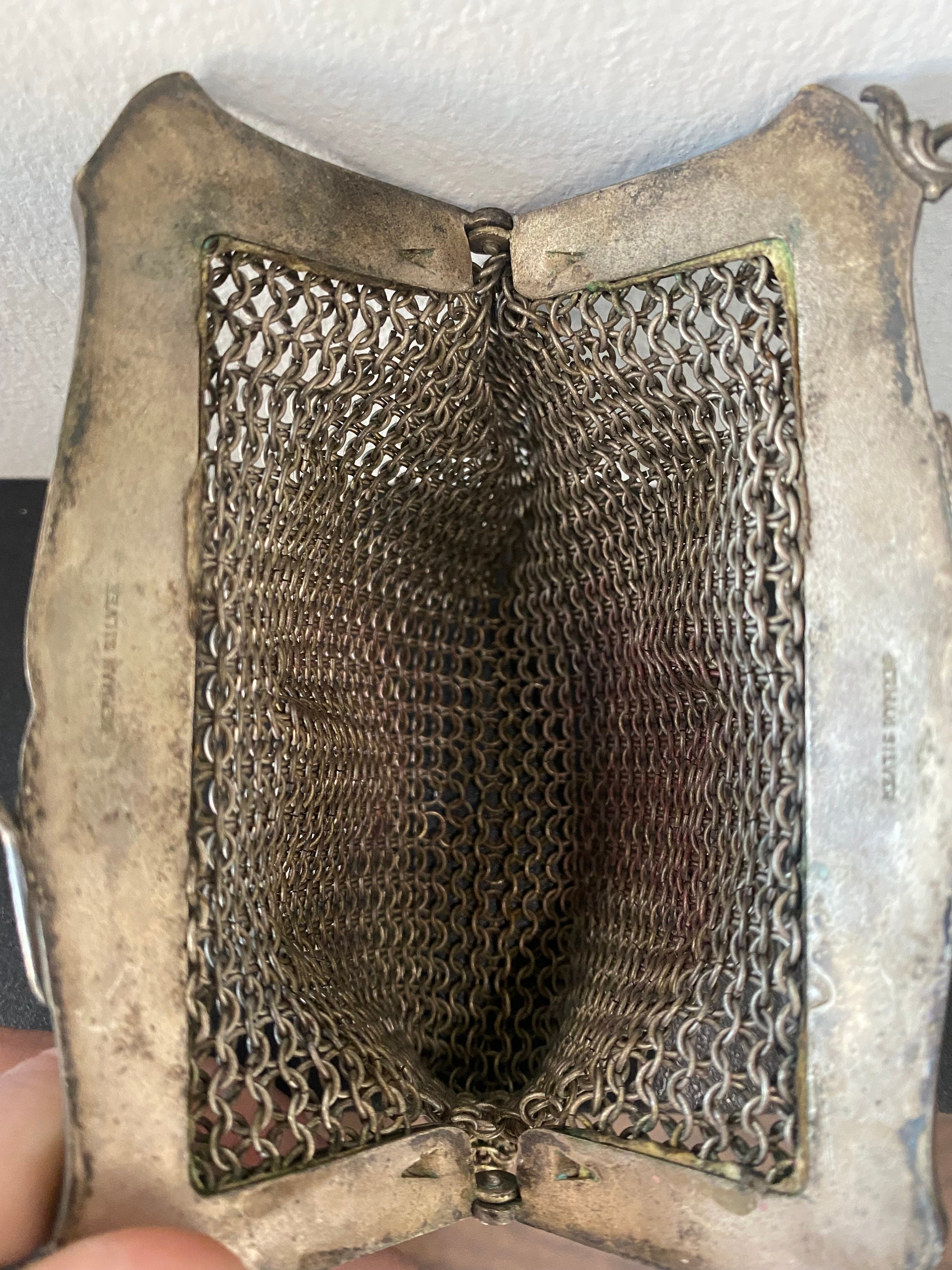 Vintage 1920's Silver Chain Mail Coin Purse - Etsy