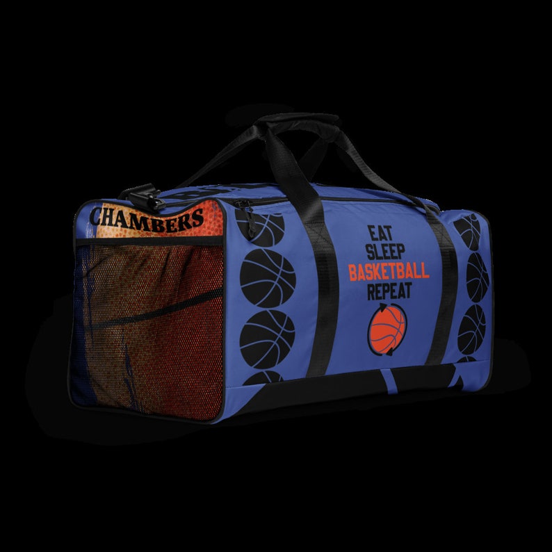 Blue Basketball Duffle Bag - Etsy