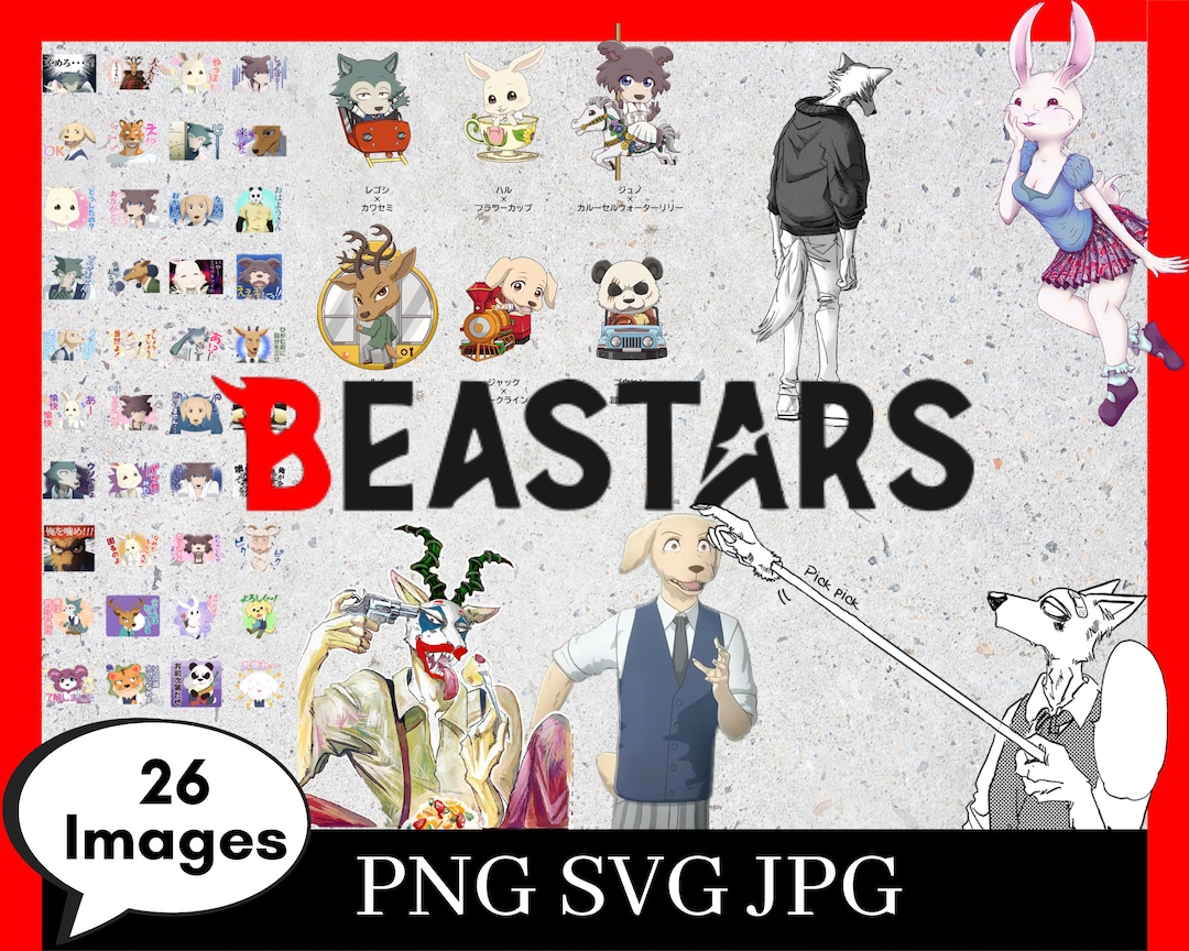 Beastars Anime PNG SVG JPG Image Bundle - Etsy