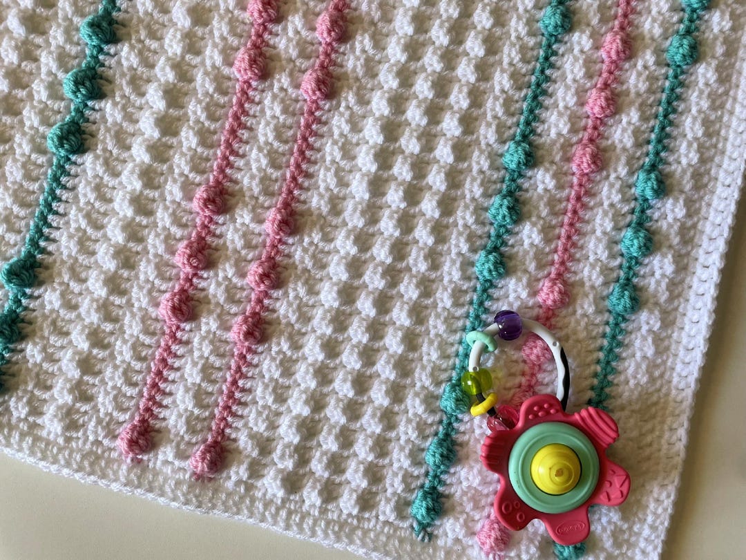 Beginner Bobble Baby Blanket Crochet Pattern - Etsy