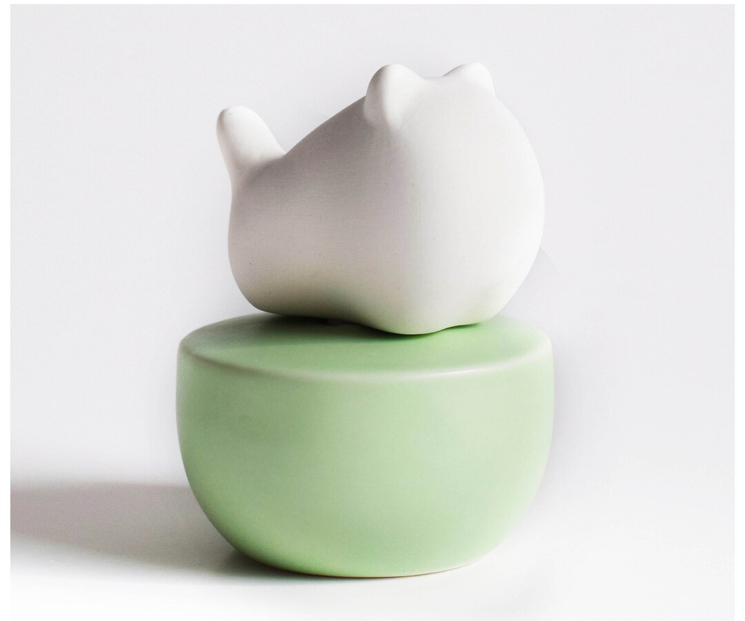 Pet Ceramic Essential Oil Diffuser (kitty) -cute Decoration for Desk ...